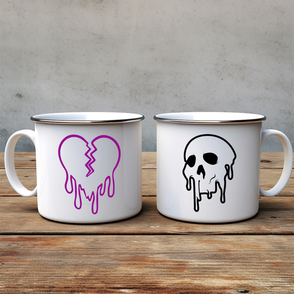 Melty Smiley Face and Skull Pack Eps, Melted Faces Svg Sticker Pack ...