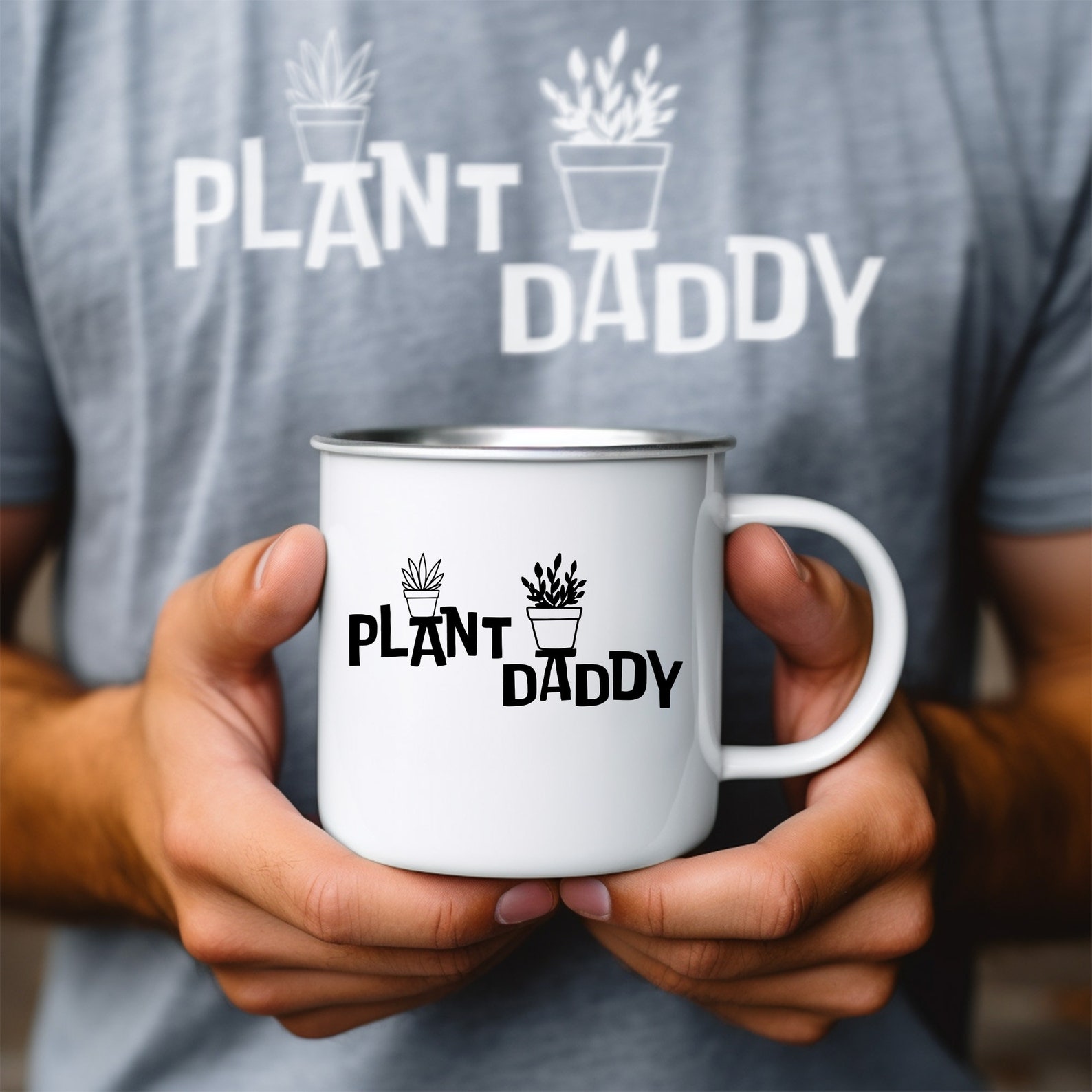 Plant Daddy Father's Day Svg, Plant Loving Dad Printable Pdf, Editable ...