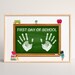First Day of School Handprint Craft, Back to School Printable ...
