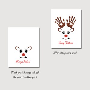 Reindeer Handprint Craft, ,kids Crafts, Winter Crafts, Holiday Crafts ...