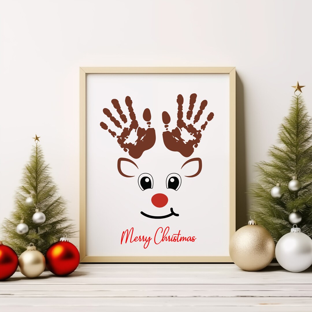 Reindeer Handprint Craft, ,kids Crafts, Winter Crafts, Holiday Crafts ...