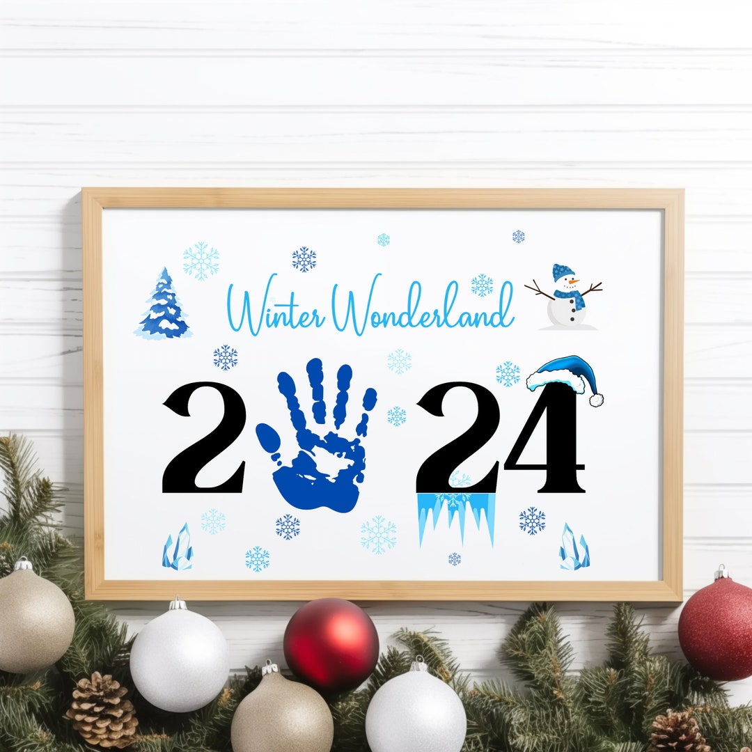 Winter Wonderland Handprint Craft, Preschool Crafts, Winter Crafts ...