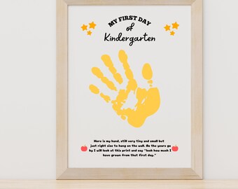 Last Day of Preschool Handprint Craft, Back to School Printable ...