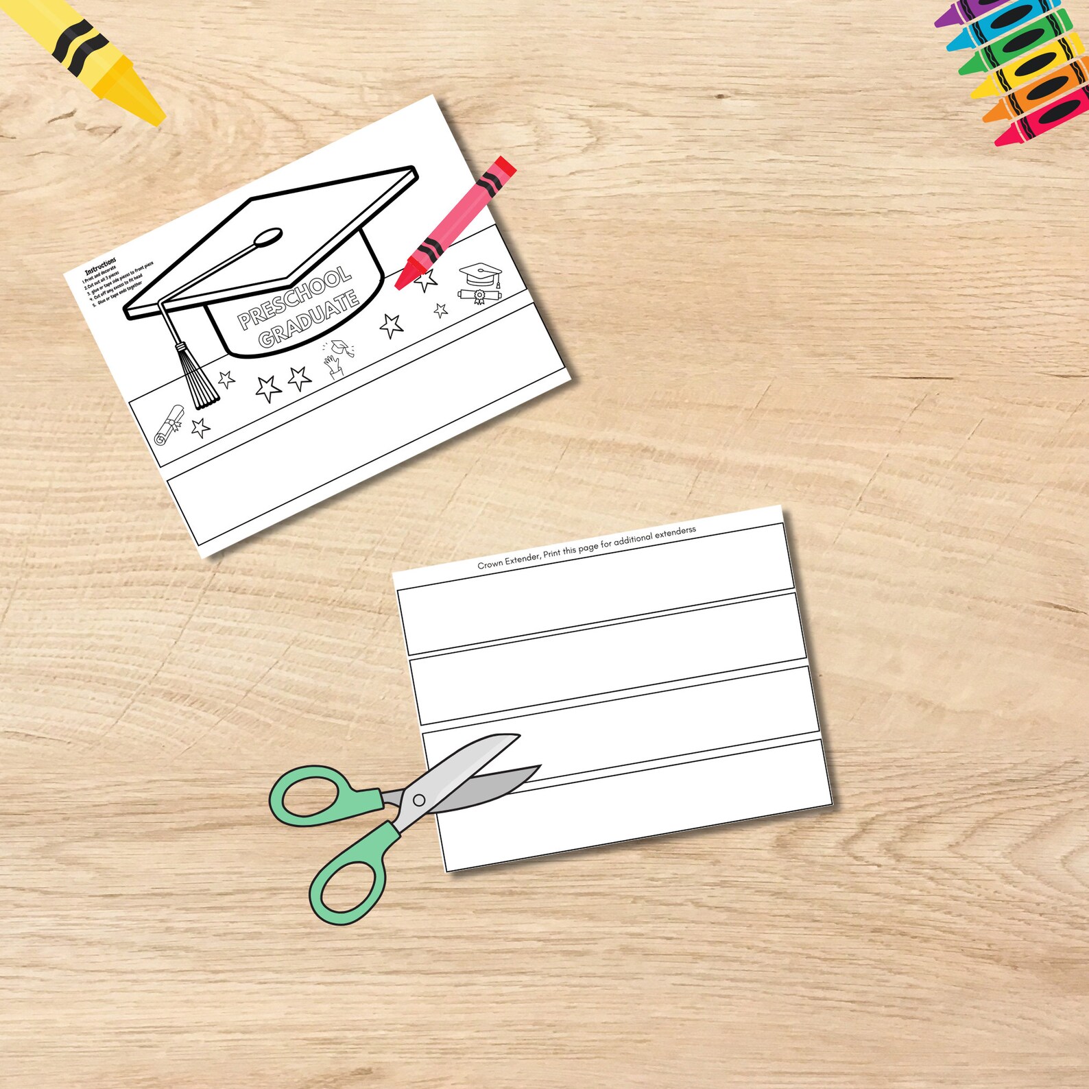 Preschool Graduate Printable Crown, Preschool Graduation Hat ...