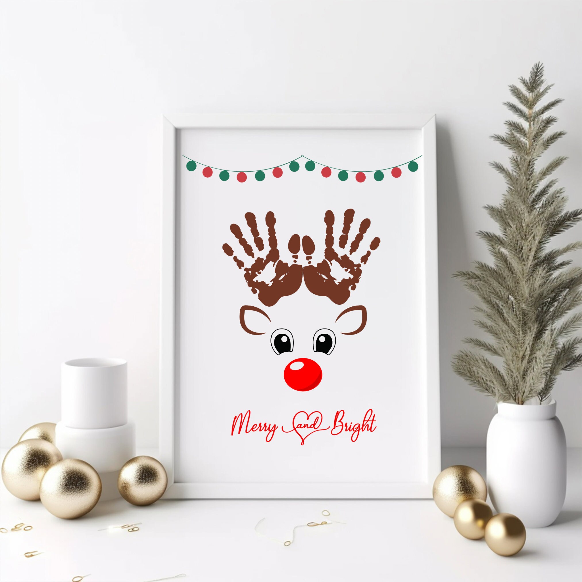 Reindeer Handprint Craft, Rudolph, Preschool Crafts, Winter Crafts ...