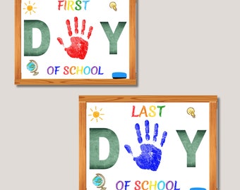 Last Day of School Handprint Craft, Back to School Printable, Handprint ...