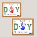 First and Last Day of School Handprint Craft, Back to School Printable ...
