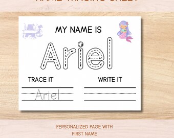 Custom Name Tracing Page, Personalized Name Tracing Sheet, Name Tracing ...
