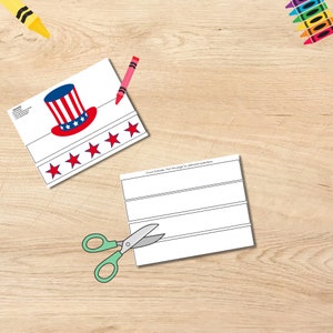 4th of July Paper Crown, Uncle Sam Hat, Patriotic Headband, Printable ...