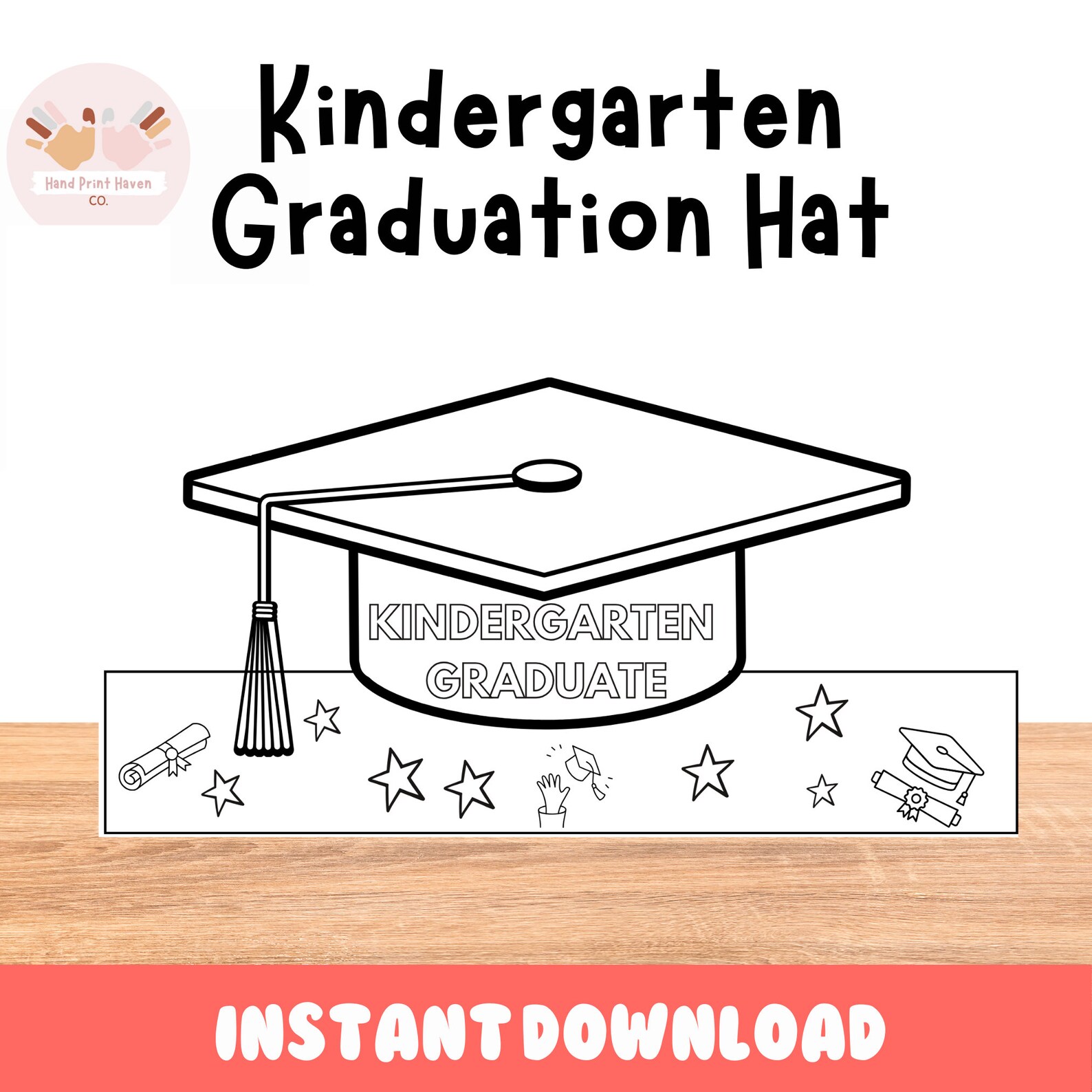 Kindergarten Graduate Printable Crown, Kindergarten Graduation Hat ...