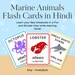 56 Printable Learning Sea Marine Animals Flashcards for Kids, Aquarium ...