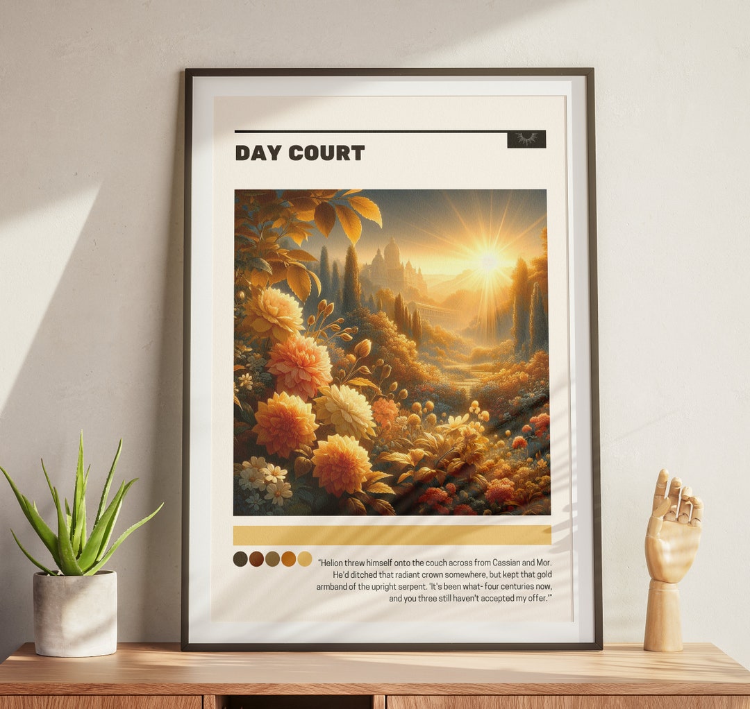 ACOTAR Inspired Day Court Digital Poster Print, Wall Art Decor ...