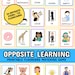 112 Opposite Printable Flashcards for Kids, Educational Learning Cards ...