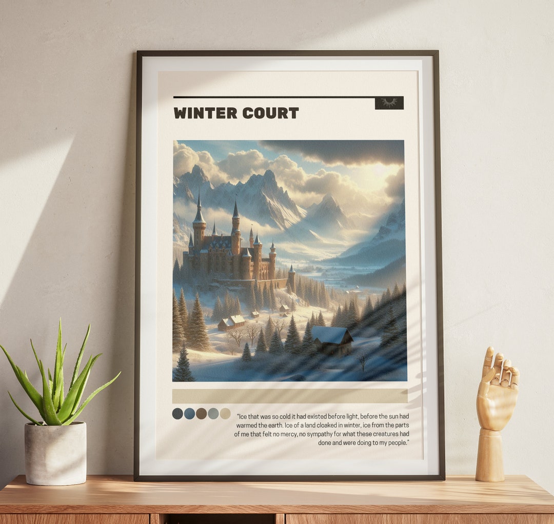 ACOTAR Inspired Winter Court Digital Poster Print, Wall Art Decor ...