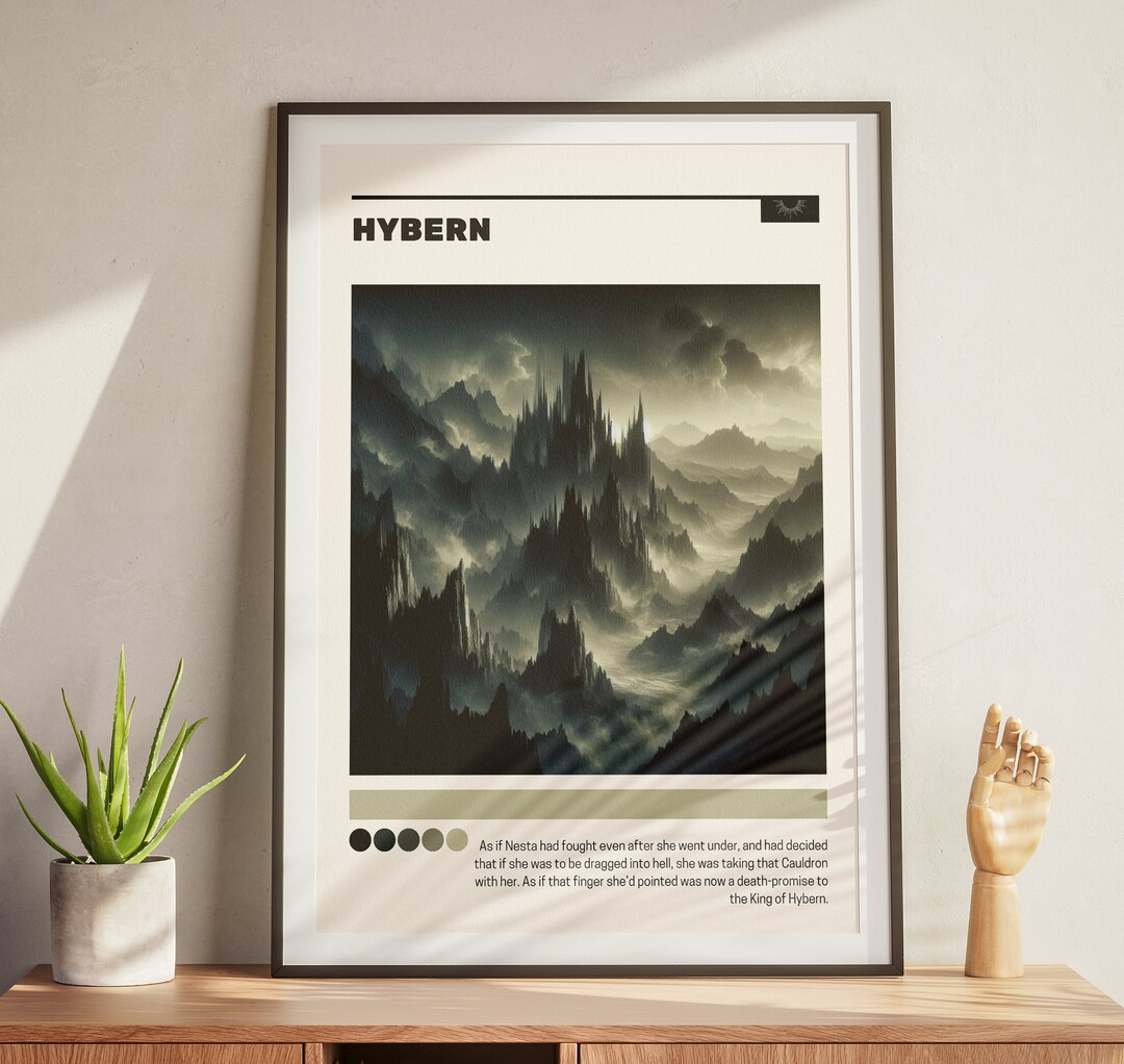 ACOTAR Inspired Hybern Court Digital Poster Print, Wall Art Decor ...