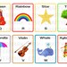 Kids Alphabet Learning Cards Printable, English Language Flashcards ...
