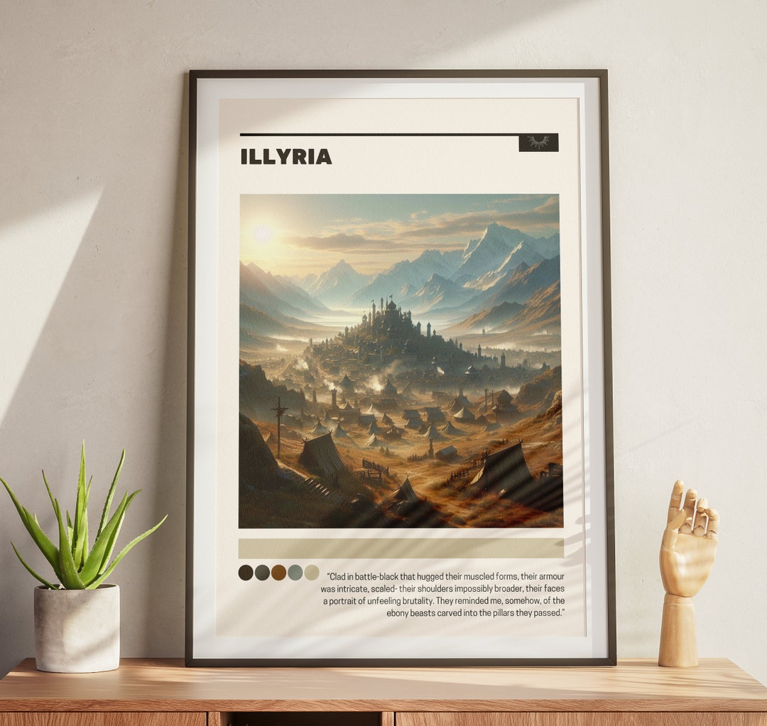 ACOTAR Inspired Illyria Illyrian Digital Poster Print, Wall Art Decor ...