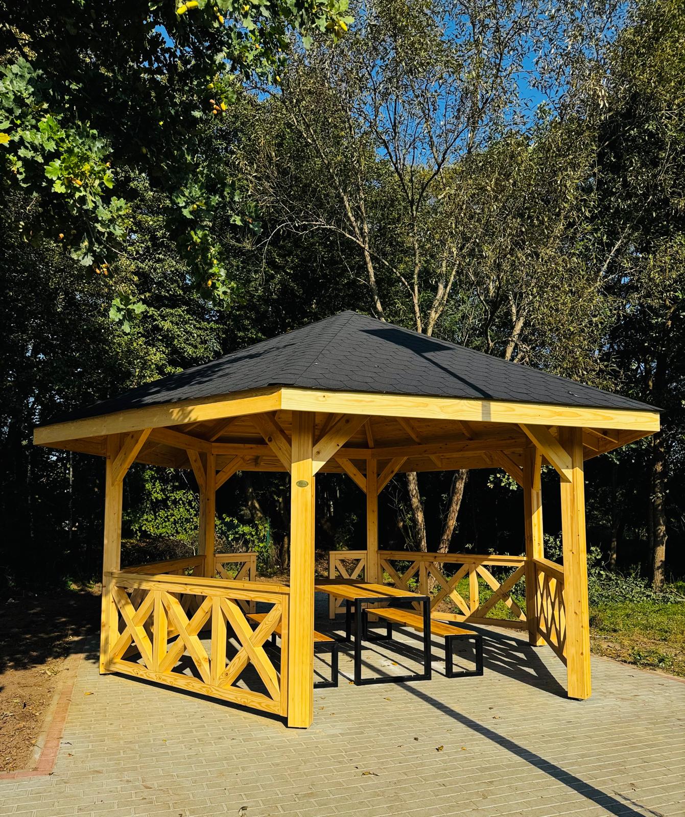 Handcrafted Wooden Gazebo Kit | Outdoor Garden Structure for Patios and ...