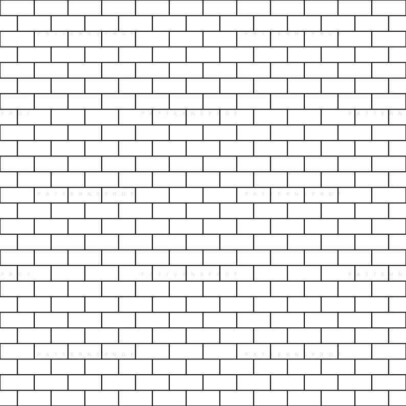 Brick Seamless Patterns, Editable File, Digital Download - Etsy