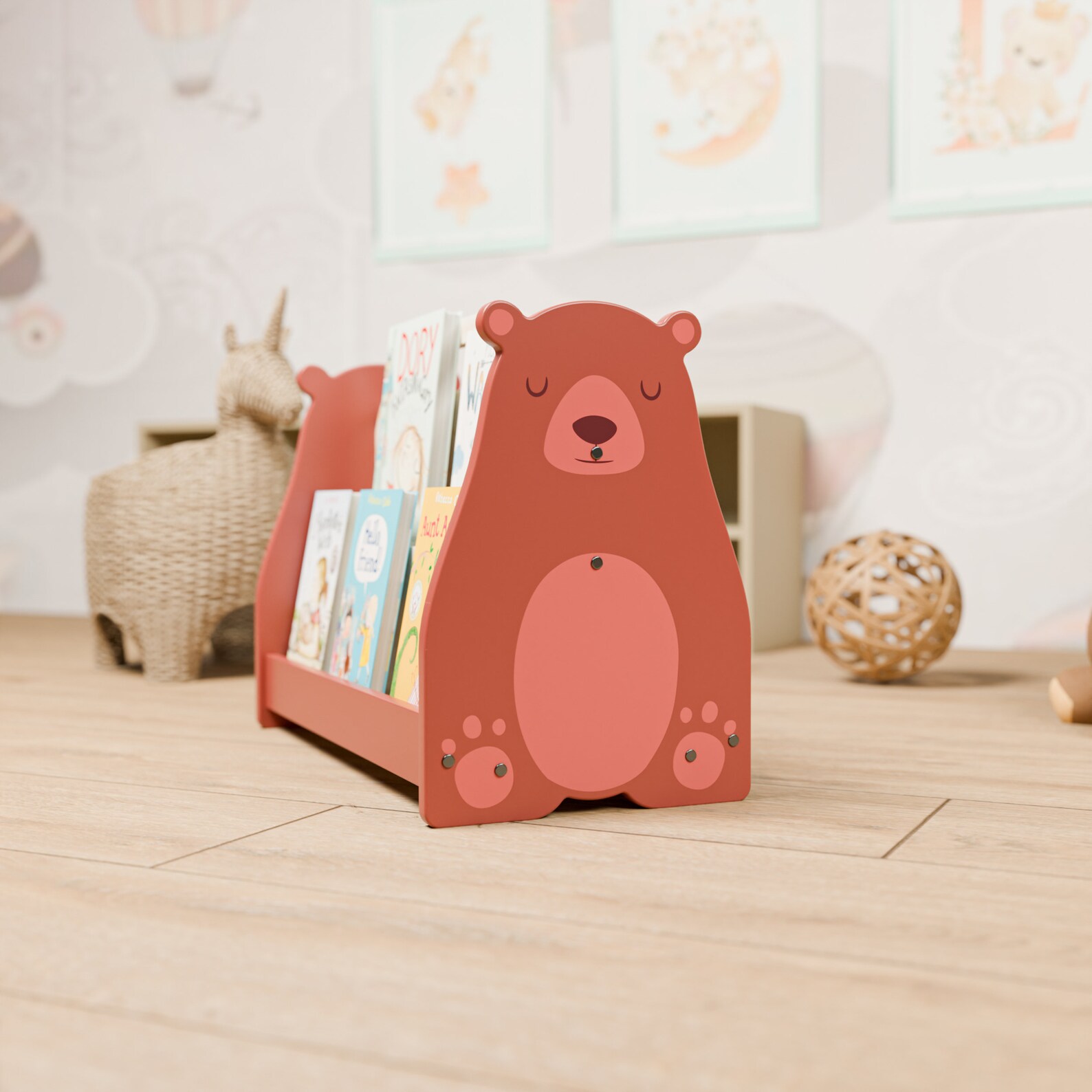 Montessori Shelf Animal, Montessori Bookshelf Gifts for Kids, Nursery ...