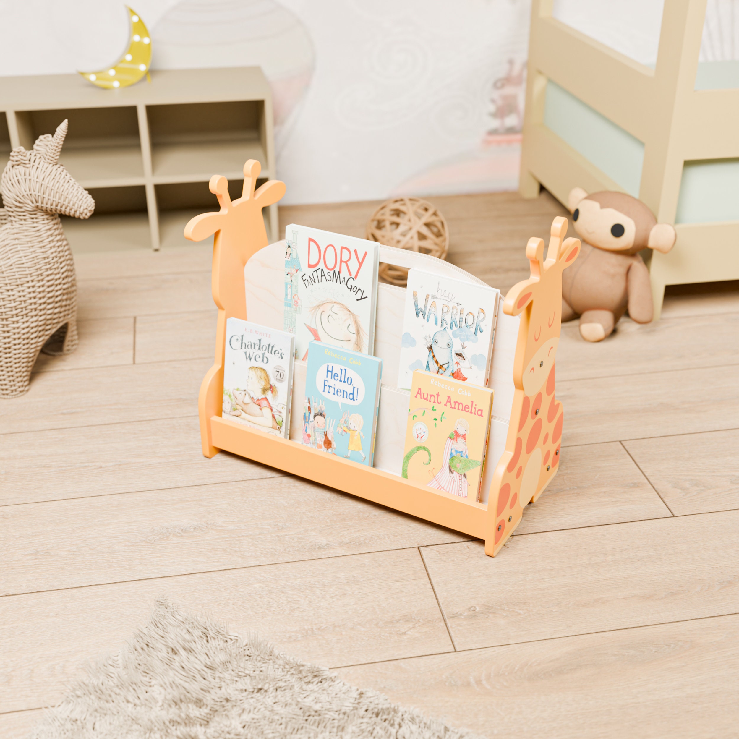 Montessori Shelf Animal, Montessori Bookshelf Gifts for Kids, Nursery ...