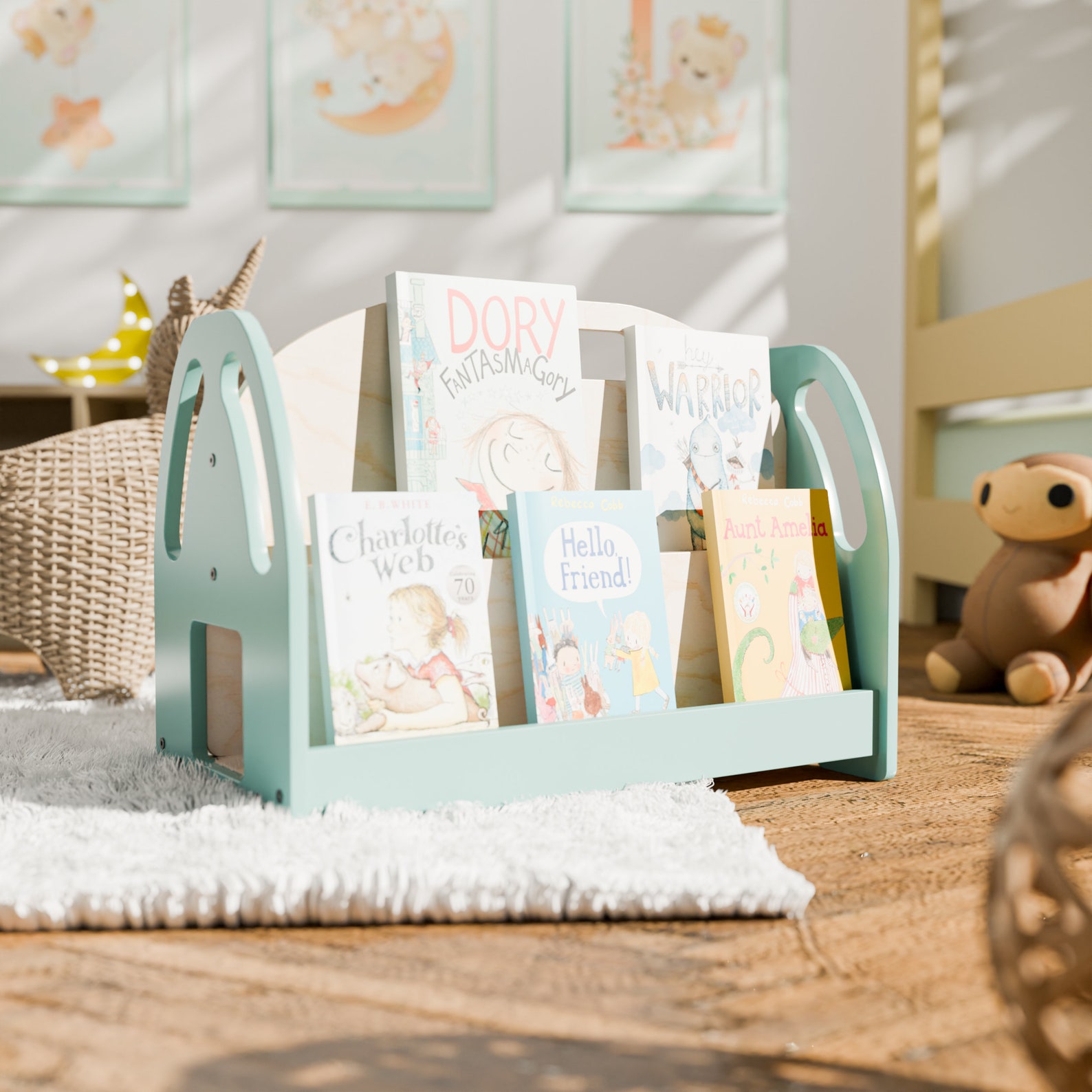 Montessori Bookshelf Gifts for Kids, Montessori Shelf, Nursery ...