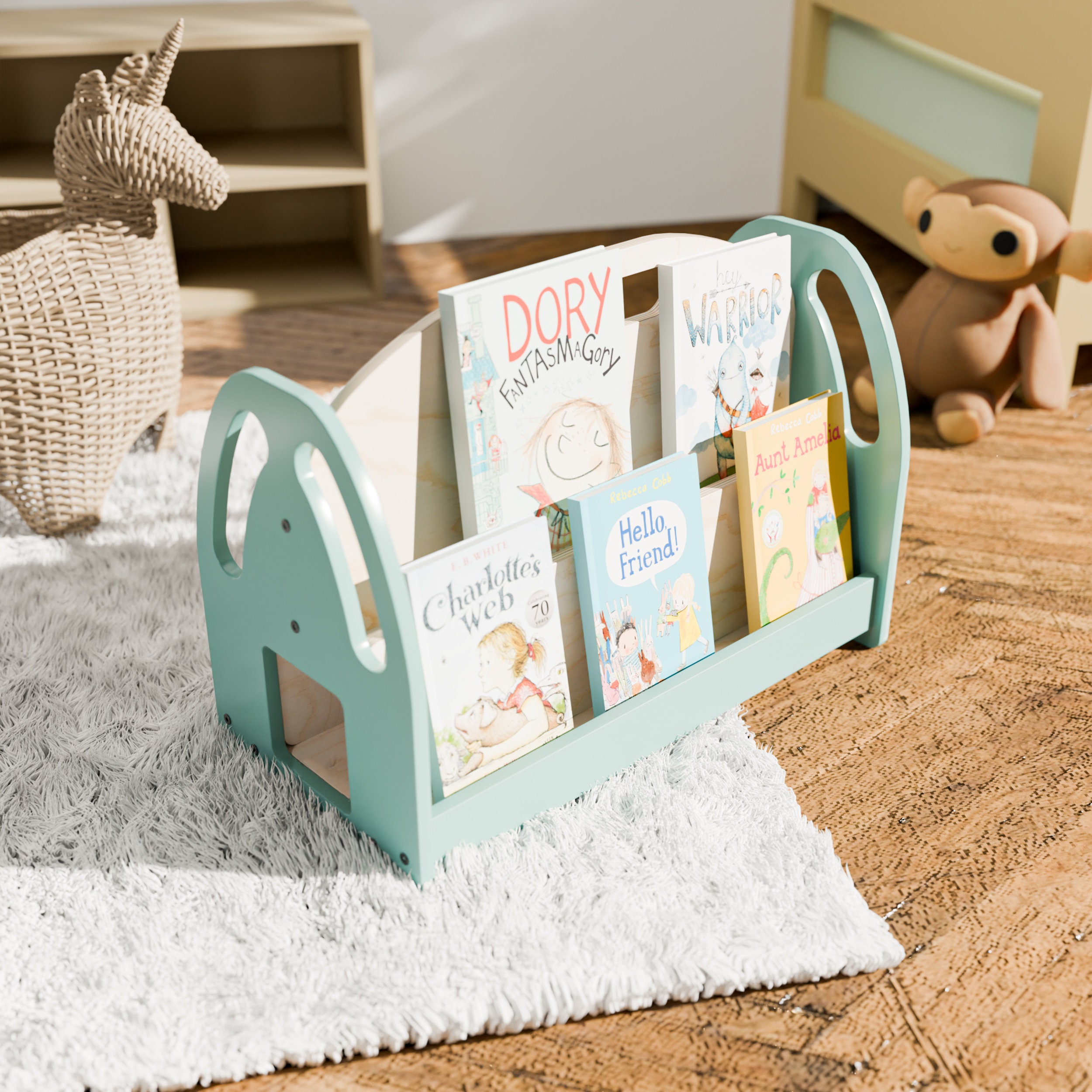 Montessori Bookshelf Gifts for Kids, Montessori Shelf, Nursery ...