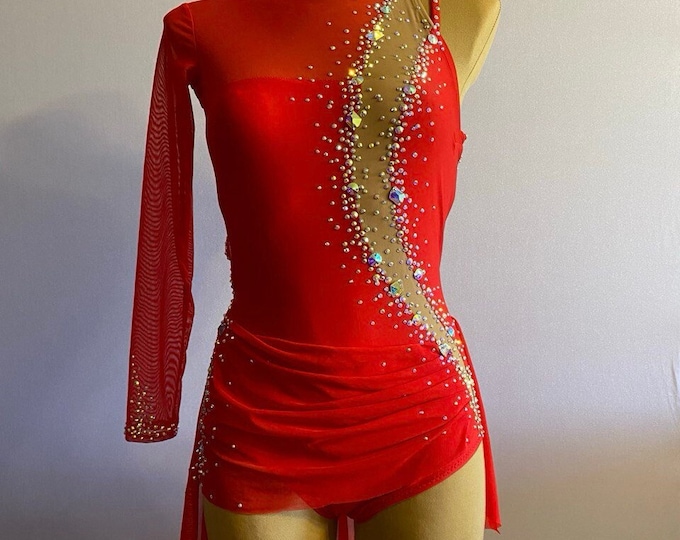 Lyrical Dance Costume, Custom Dance Costume, Custom Leotard, Handmade ...