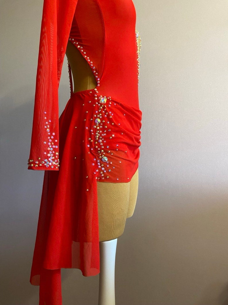 Lyrical Dance Costume, Custom Dance Costume, Custom Leotard, Handmade Dance Costume, Lyrical ...