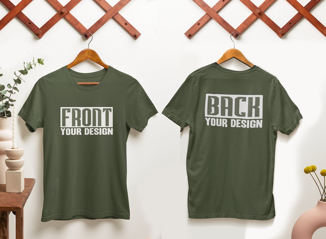 Design Front and Back Shirt Design Comfort Colors T-shirt Custom Back ...