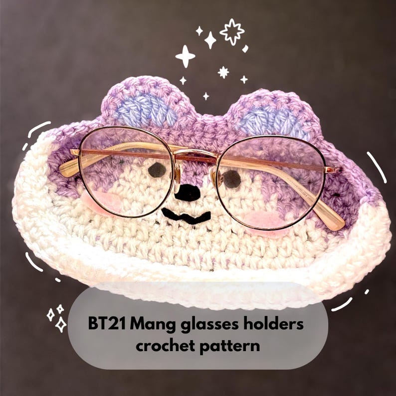 Mang BT21 Eyeglasses Holders - Crochet Pattern - Etsy