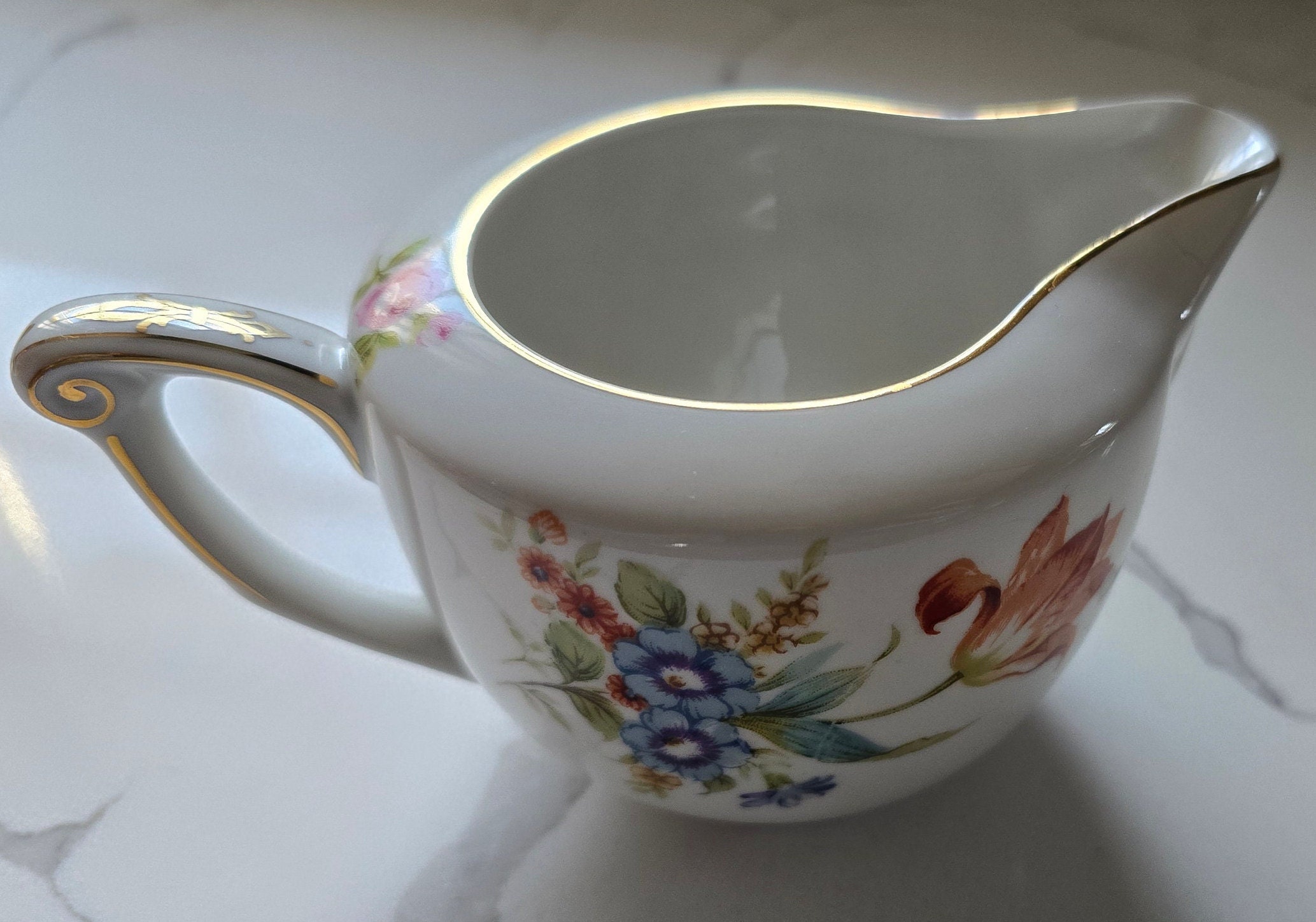 Vintage 1945 Kingsley 'nightingale' Narumi Bone China Floral, Gold ...
