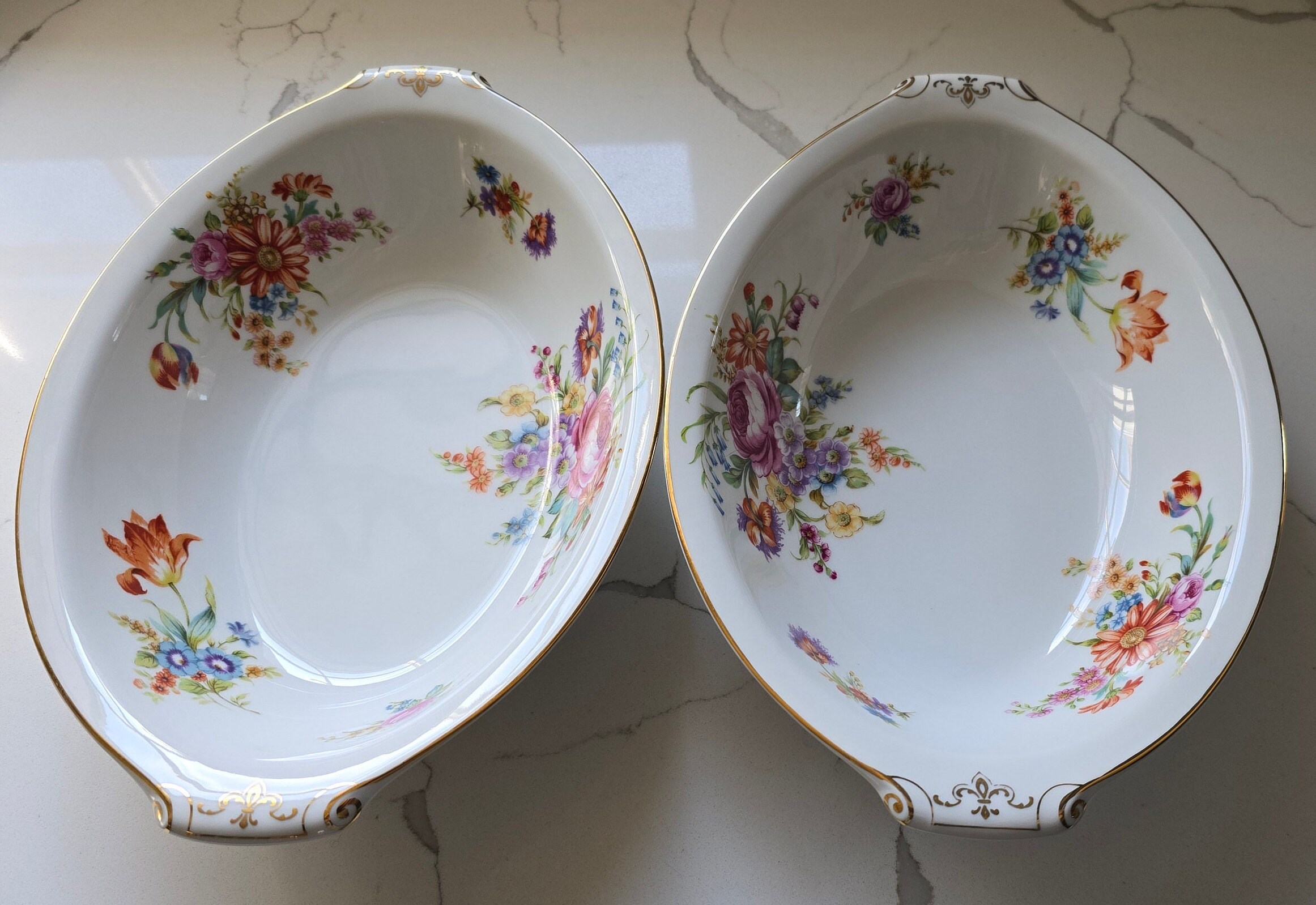 Vintage 1945 Kingsley 'nightingale' Narumi Bone China Floral, Gold ...