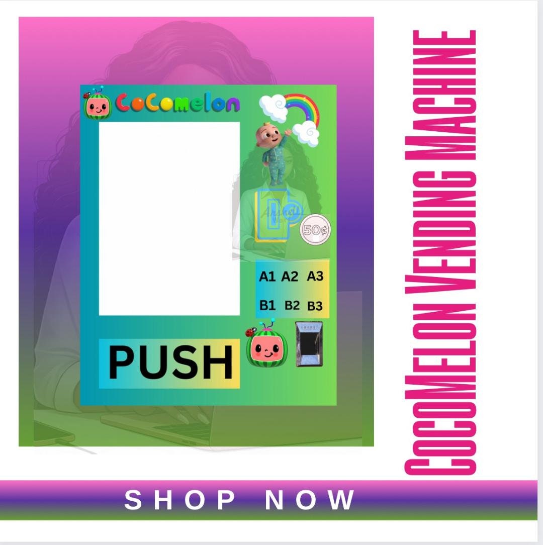 Vending Machine Template Front and Back Edit in Canva - Etsy