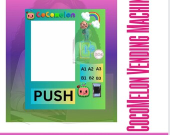 Football Vending Machine Template. - Etsy