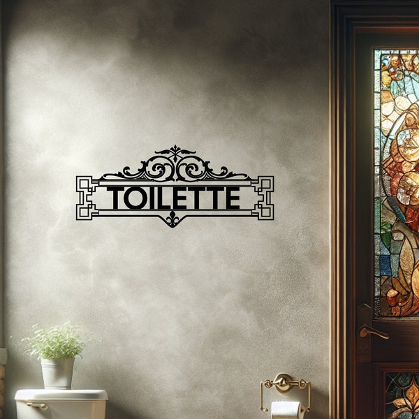 Toilette Sign - Etsy