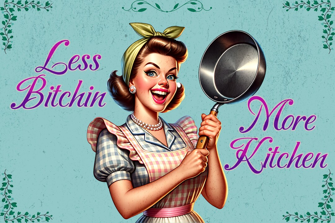 Funny Kitchen Cook Metal Art Sign Hilarious Kitchen Humor Funnies House ...