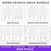 Word Search Mega Bundle 2000 Pages | Printable Word Search Puzzles ...