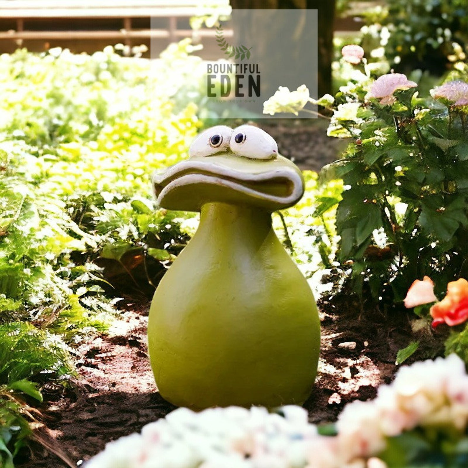 Silly Frog Garden Ornament, Outdoor Garden Decor, Resin Art Decor ...