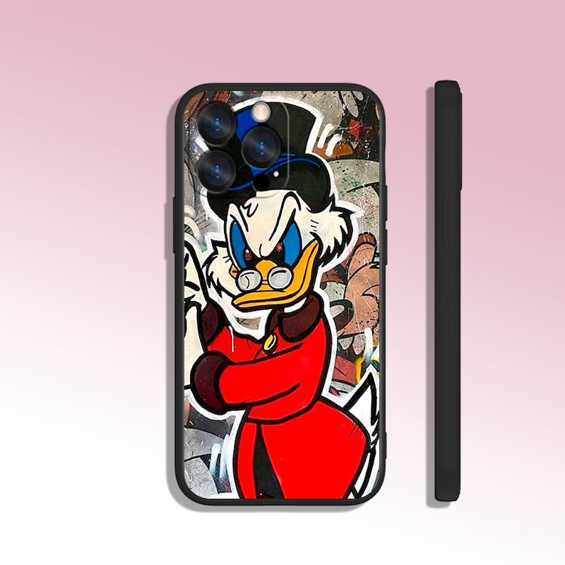 Scrooge Donald Duck Cartoon Art Phone Case for iPhone 8 11 12 13 14 15 ...