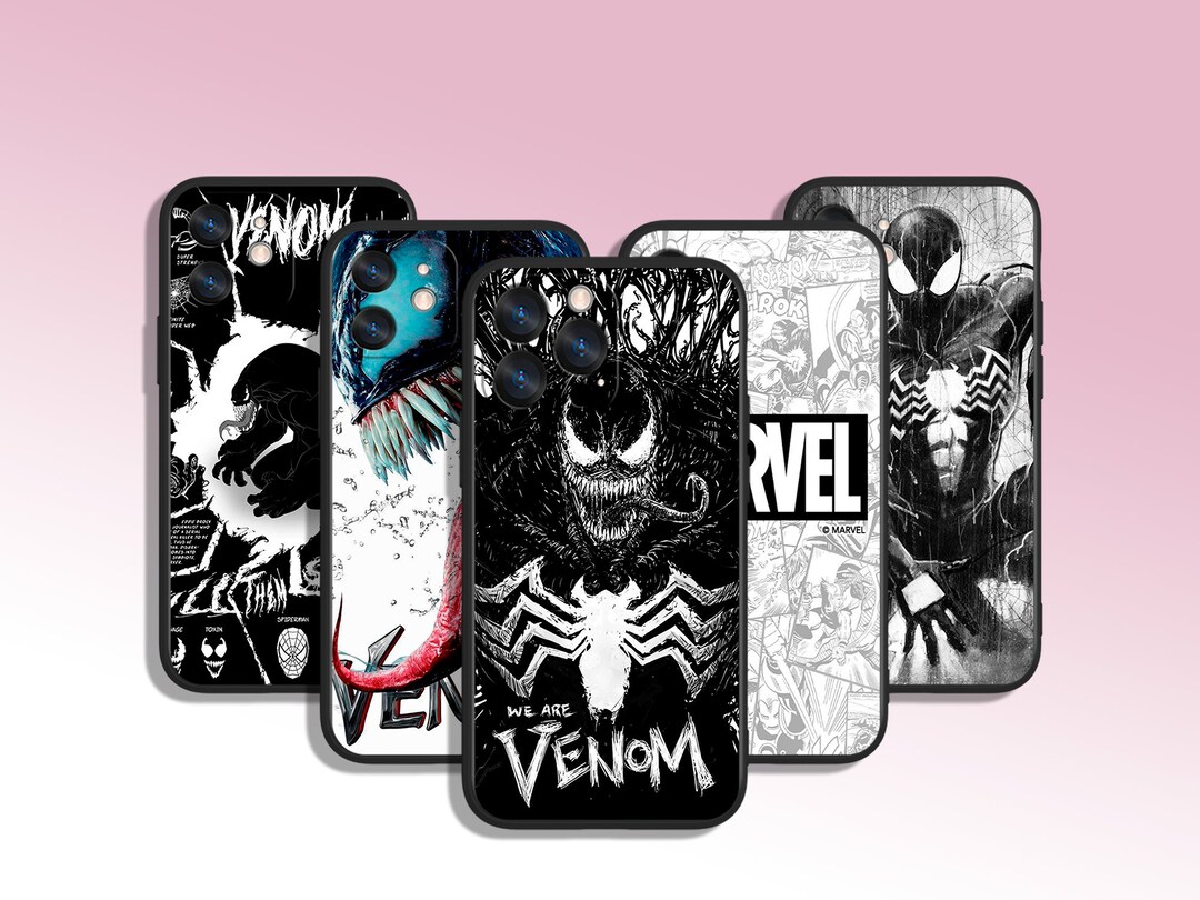 Venom Spider Man Colorful Art Phone Case for iPhone 11 12 13 14 15 XS ...