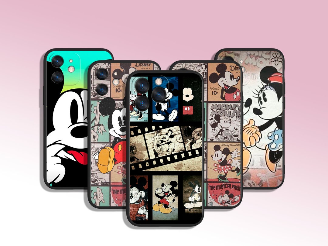 Disney Mickey Minnie Mouse Art Phone Case for iPhone 8 11 12 13 14 15 ...