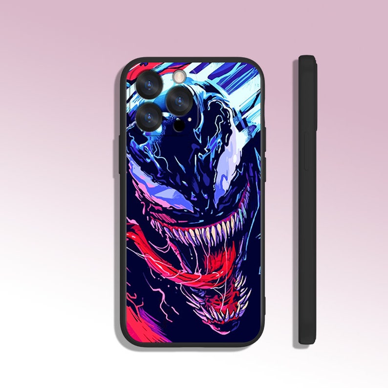 Superhero Venom Colorful Art Phone Case for iPhone 11 12 13 14 15 XS XR ...
