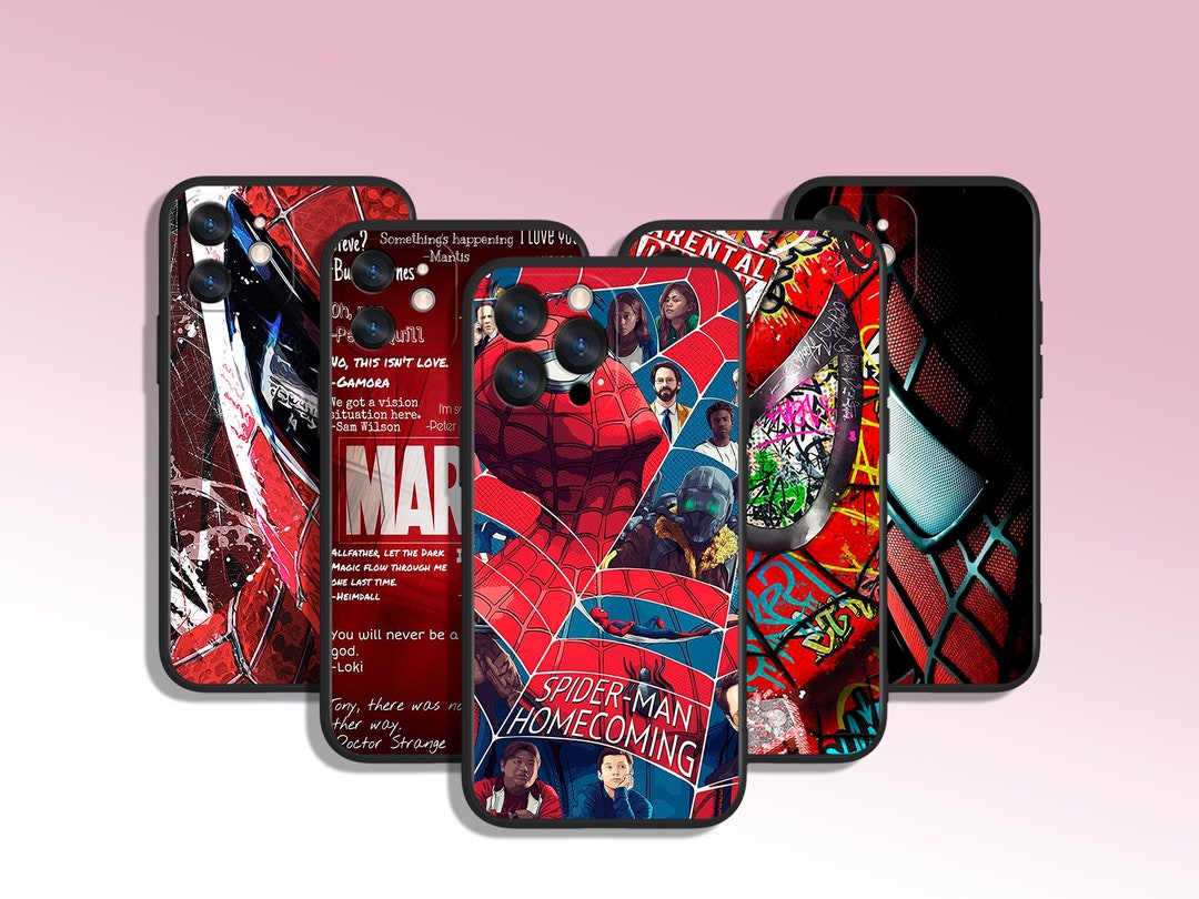 Superhero Spider Man Colorful Art Phone Case for iPhone 11 12 13 14 15 ...