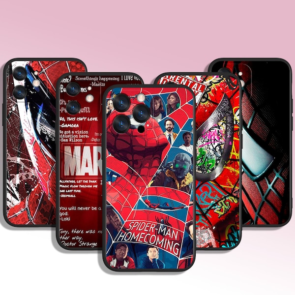 Cartoon Spiderman Phone Case - Etsy