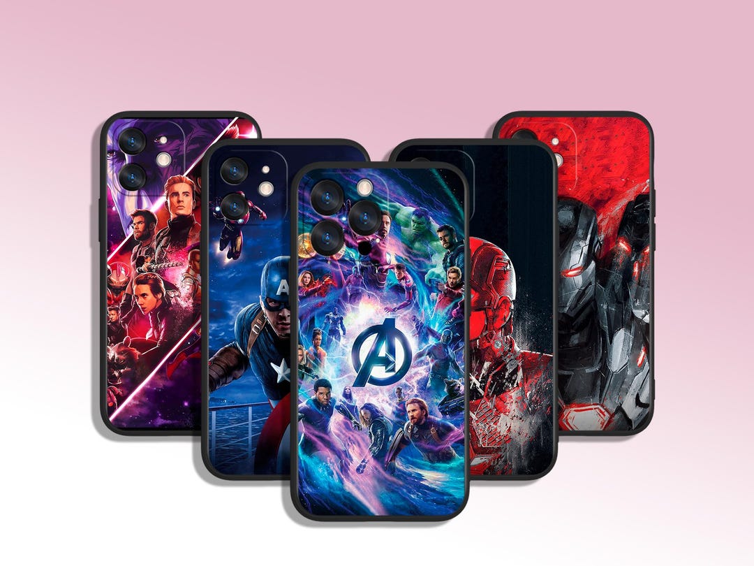 Superhero Avengers Colorful Art Phone Case for iPhone 11 12 13 14 15 XS ...