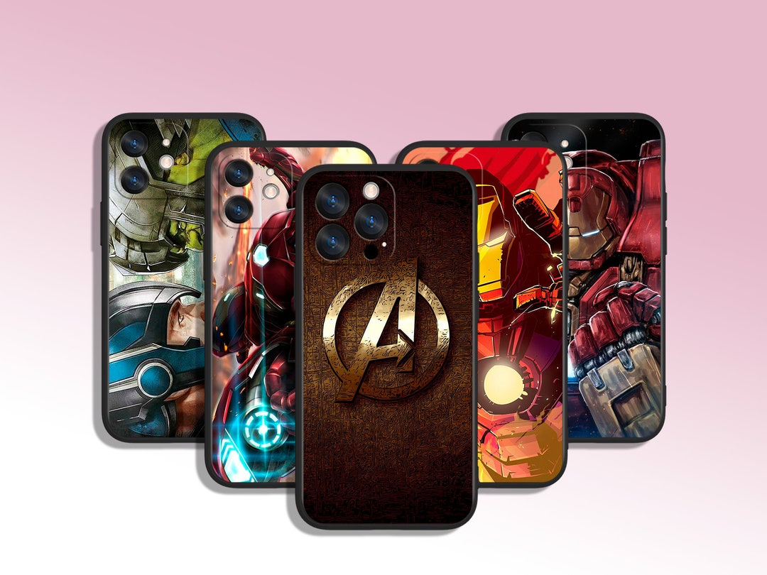 Superhero Iron Man Colorful Art Phone Case for iPhone 11 12 13 14 15 XS ...