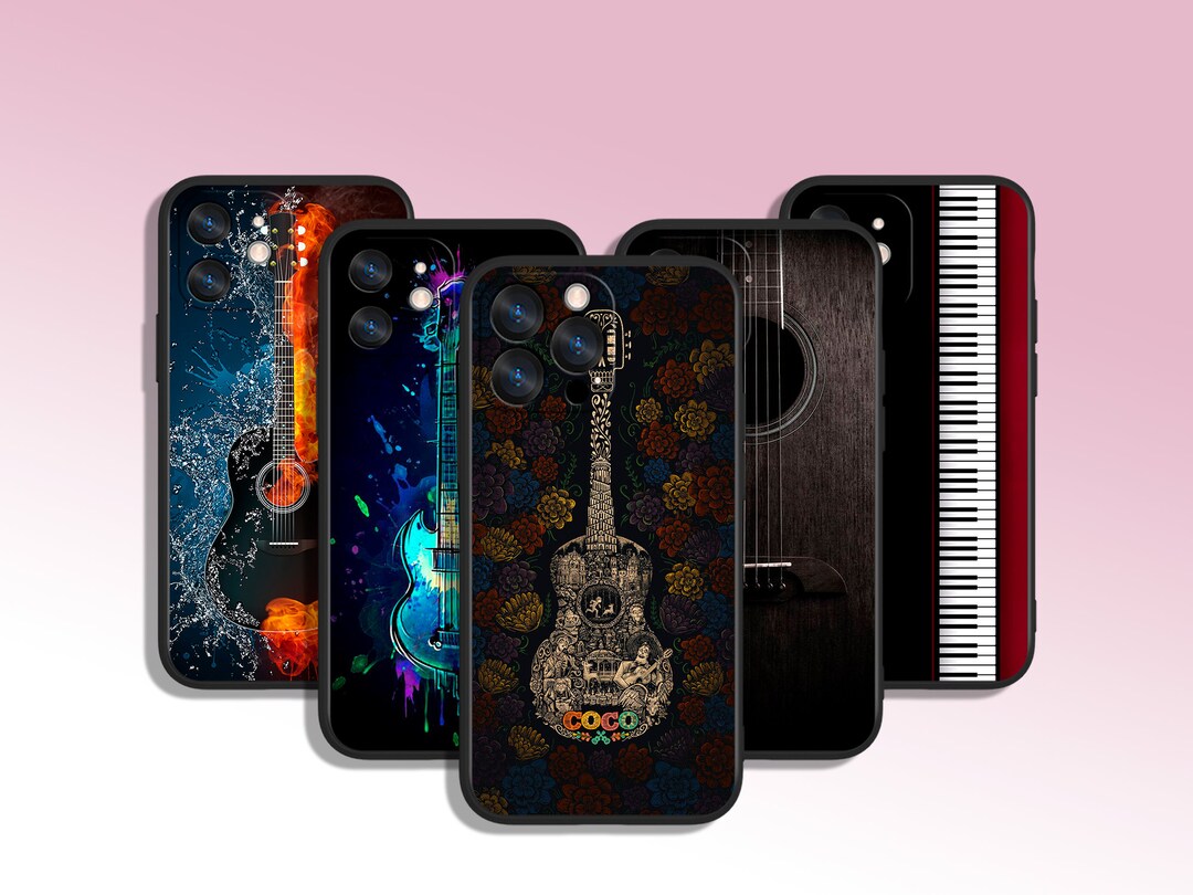 Guitar Piano Music Art Phone Case for iPhone 7 8 11 12 13 14 15 XS XR ...