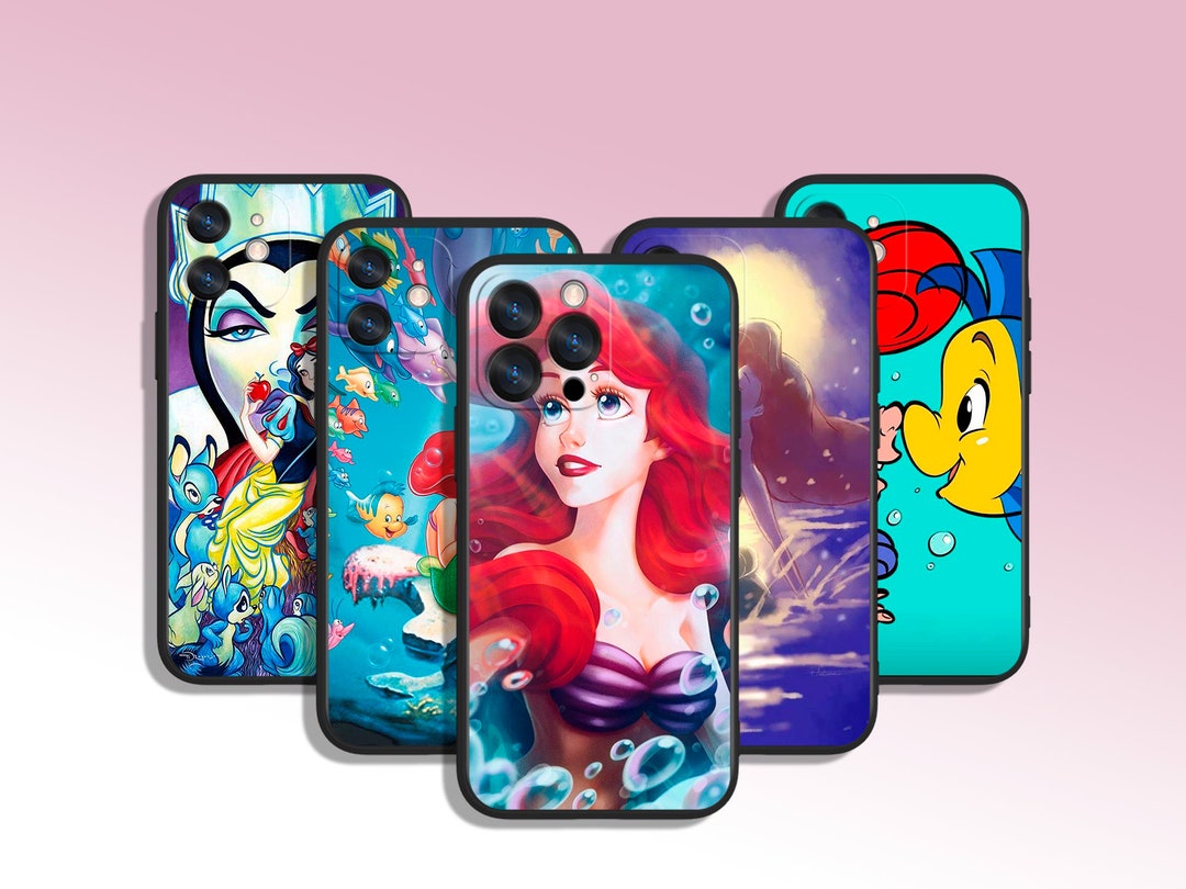 Little Mermaid Cartoon Art Phone Case for iPhone 8 11 12 13 14 15 XS XR ...