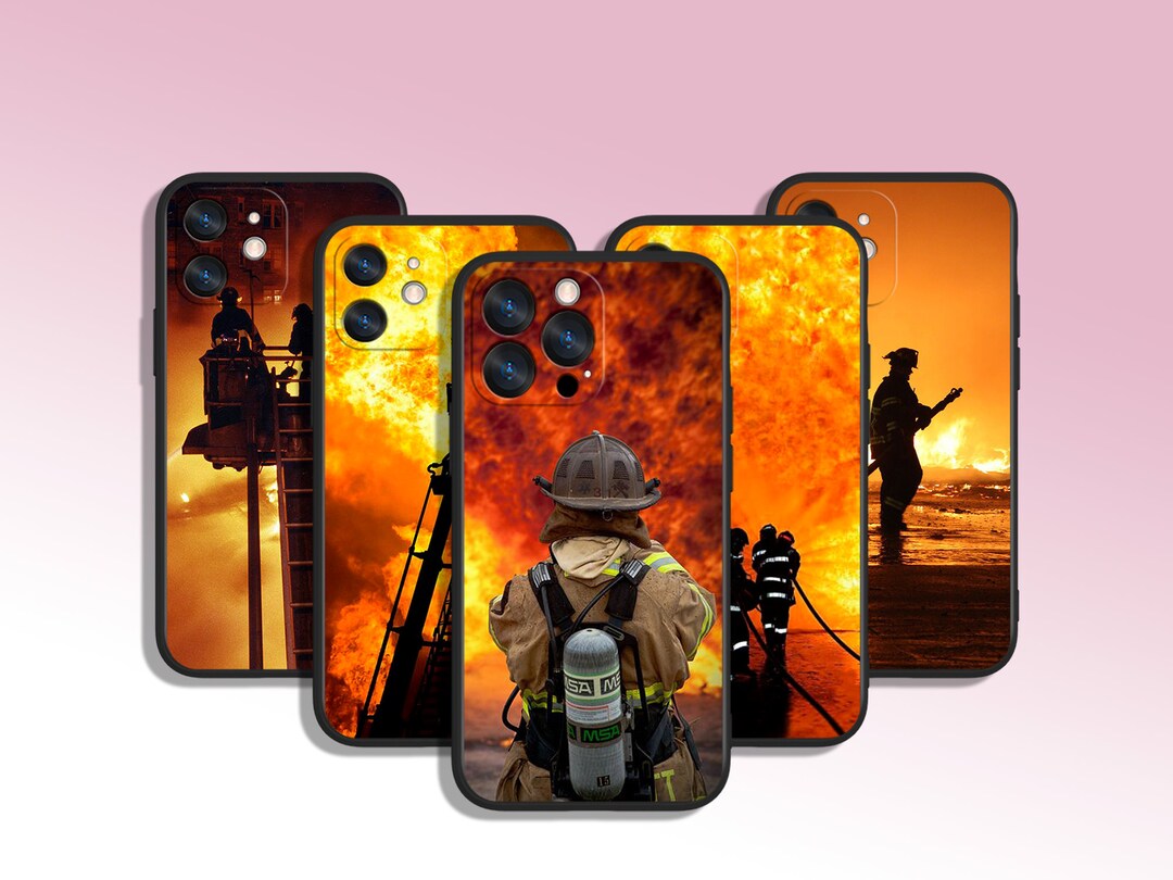 Hero Firefighter Art Phone Case for iPhone 7 8 11 12 13 14 15 XS XR ...